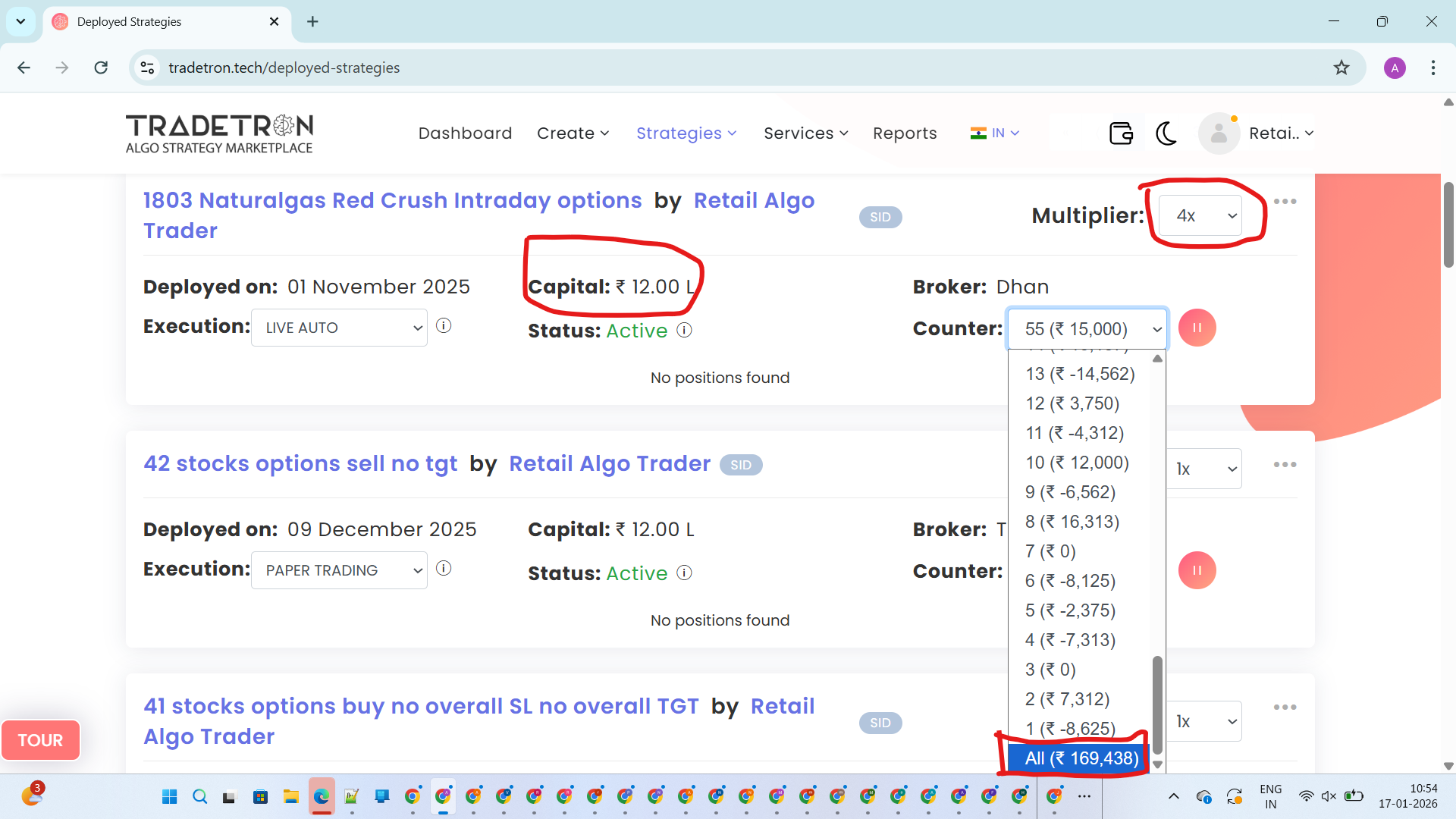 Live Shared Codes for Natural Gas Trading – Retailalgotrader